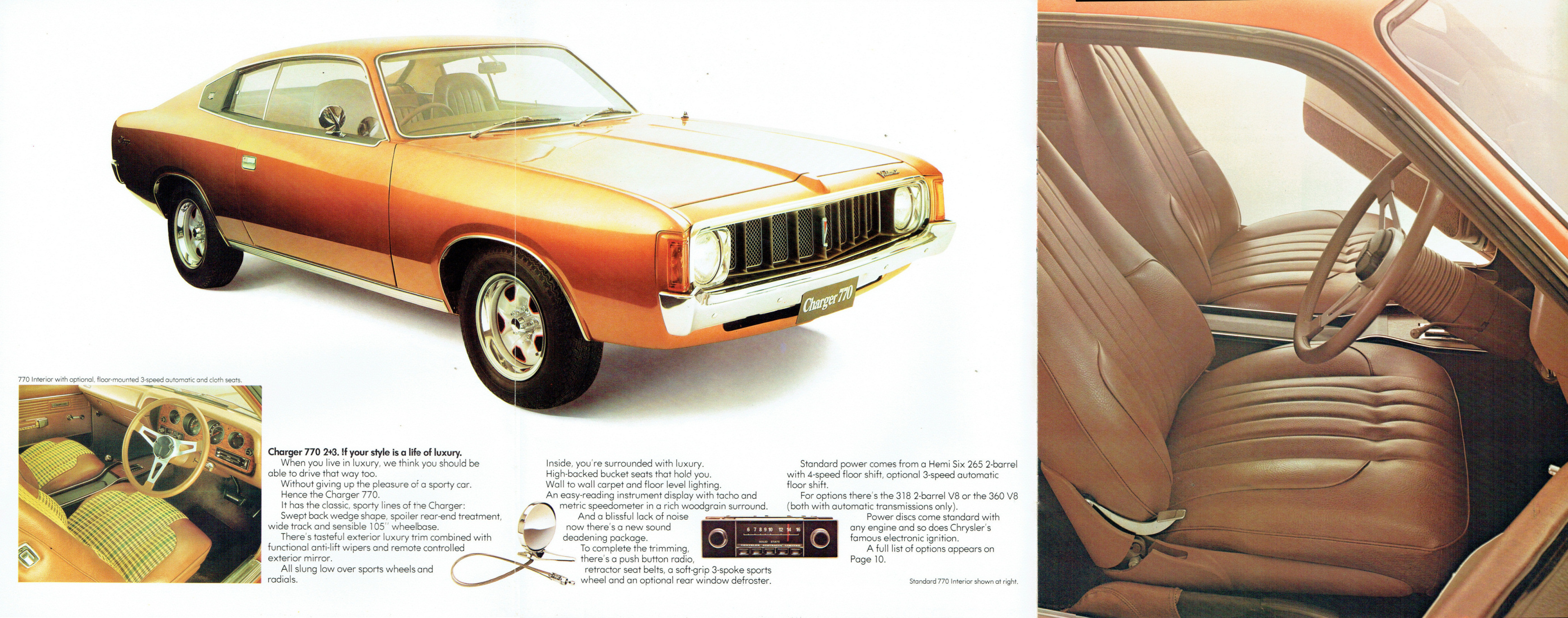 1973 Chrysler VJ Valiant Charger Brochure