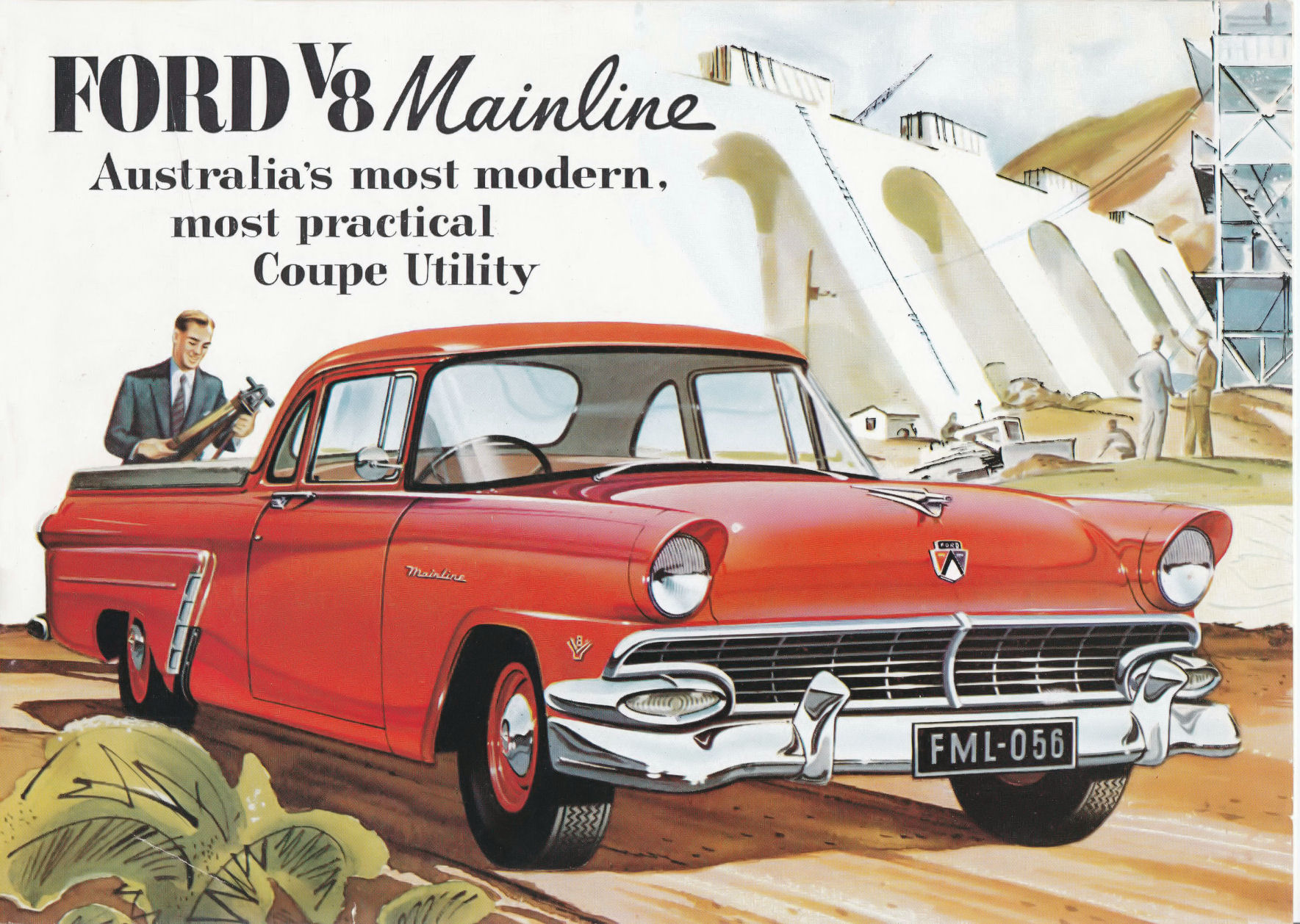 1956 Ford Mainline Coupe Utility Brochure