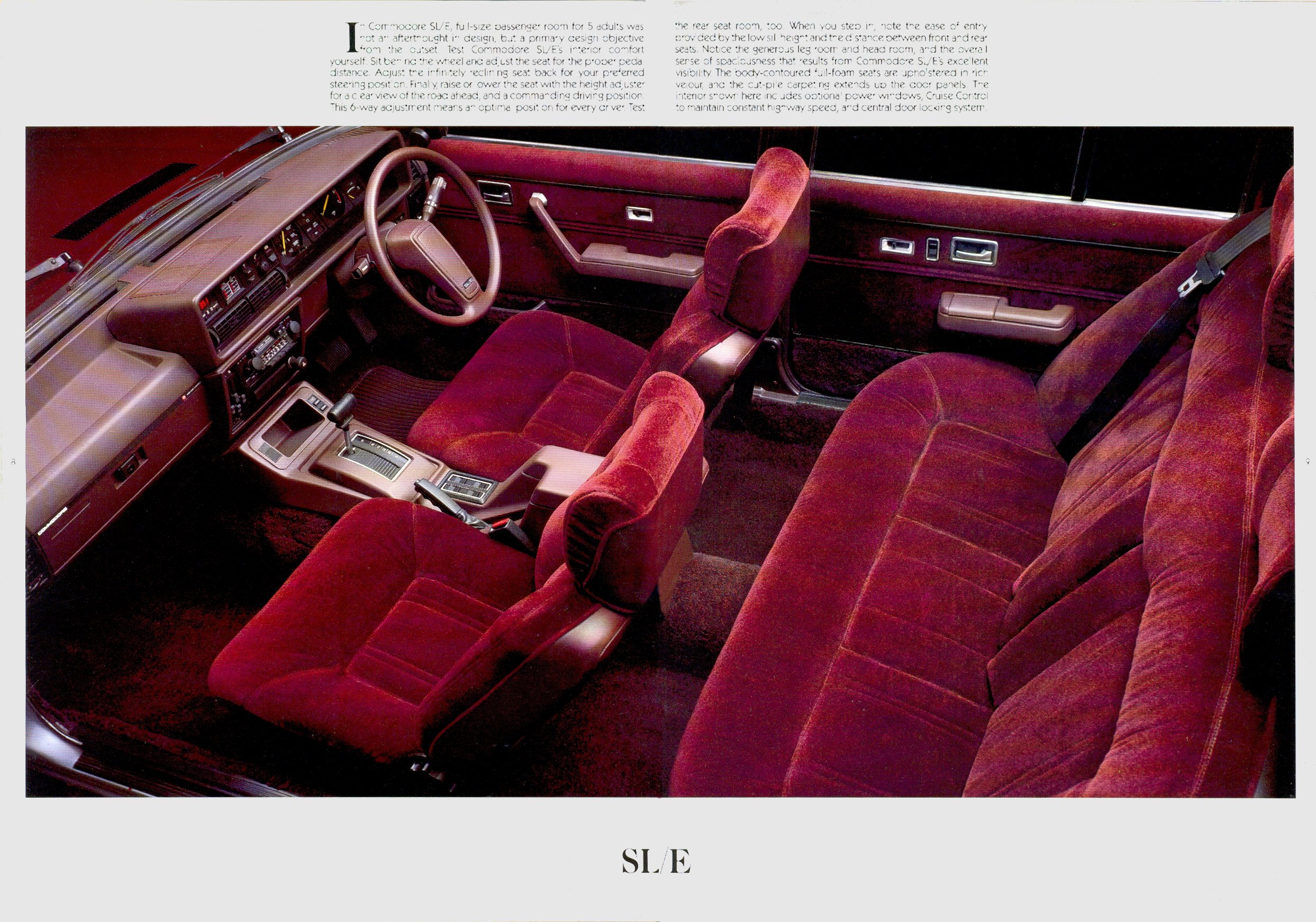 1981 Holden Commodore SLE Brochure