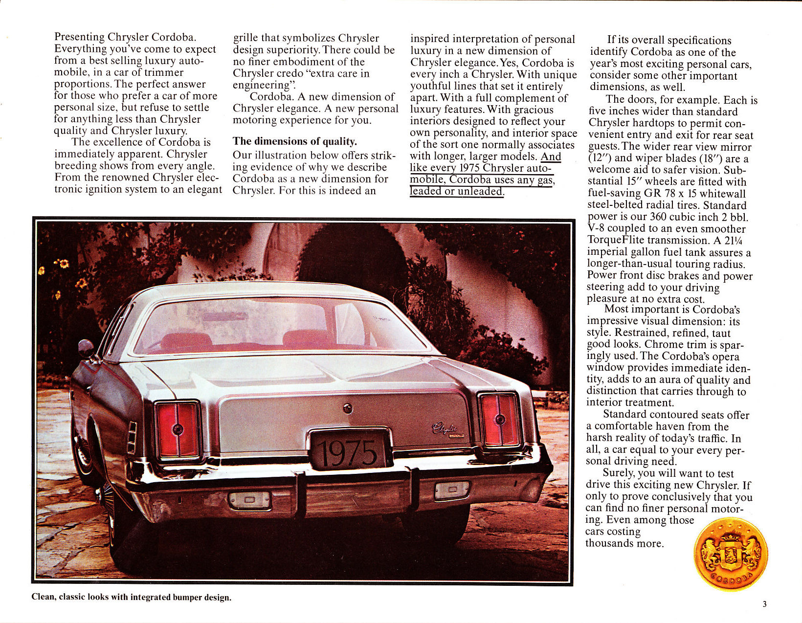 1975 Chrysler Full Line Brochure