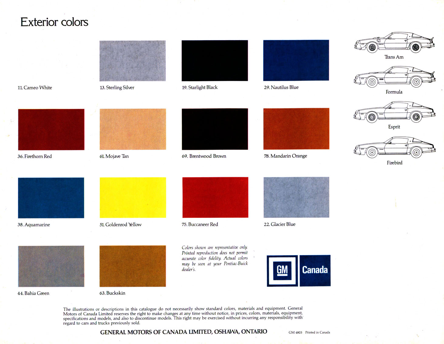 1977 Pontiac Firebird Brochure