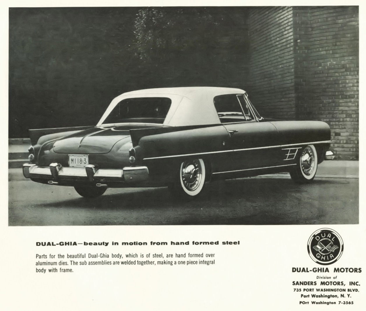 1957 Dual-Ghia Dealer Cards