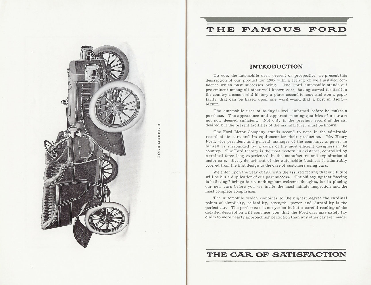 1905 Ford Full Line Brochure
