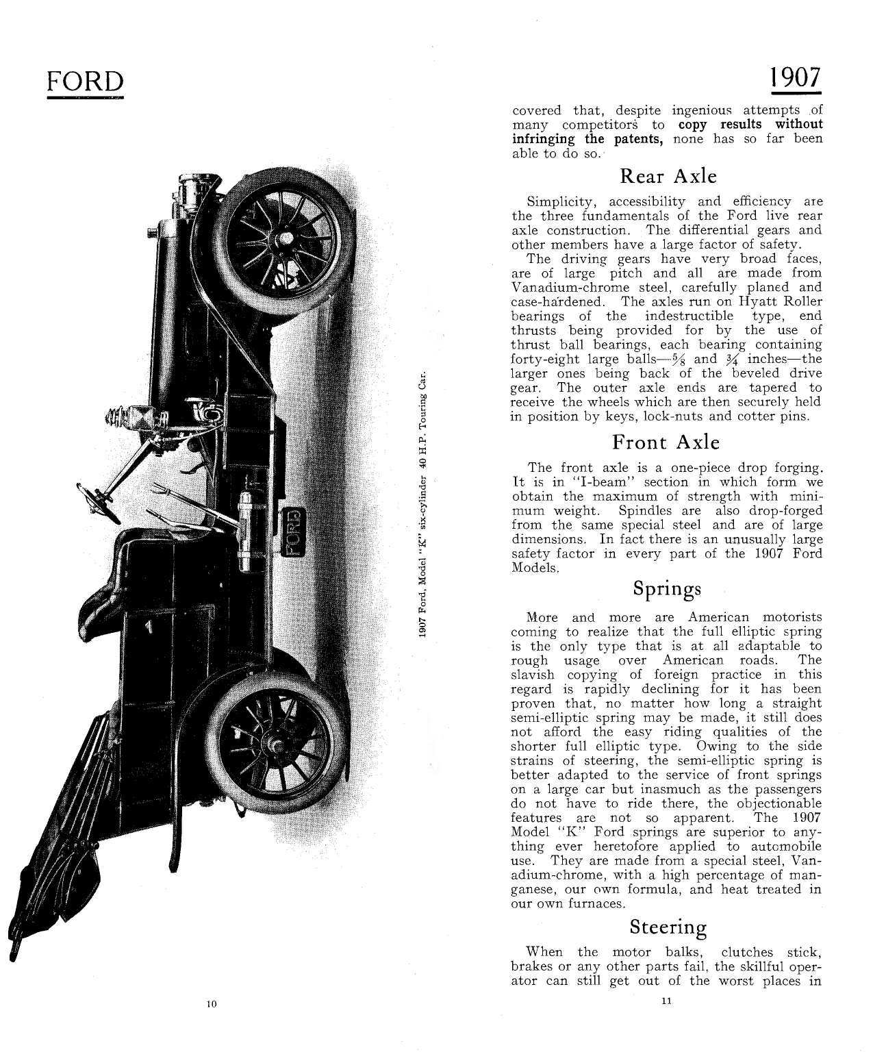 1907 Ford Model K Brochure