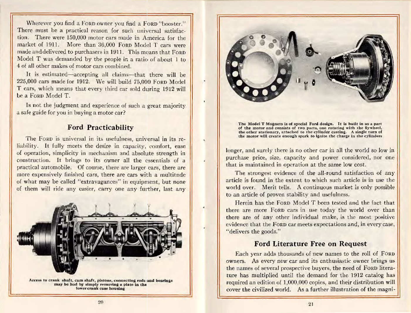 1912 Ford Motor Cars Edition 1 Catalogue