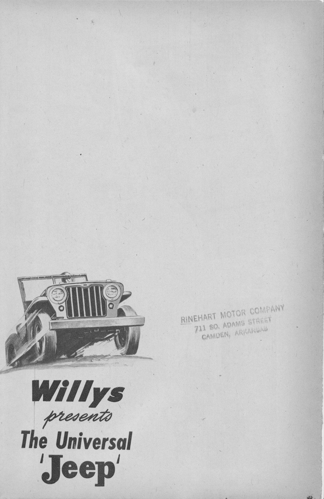 1946 Universal Jeep Flyer