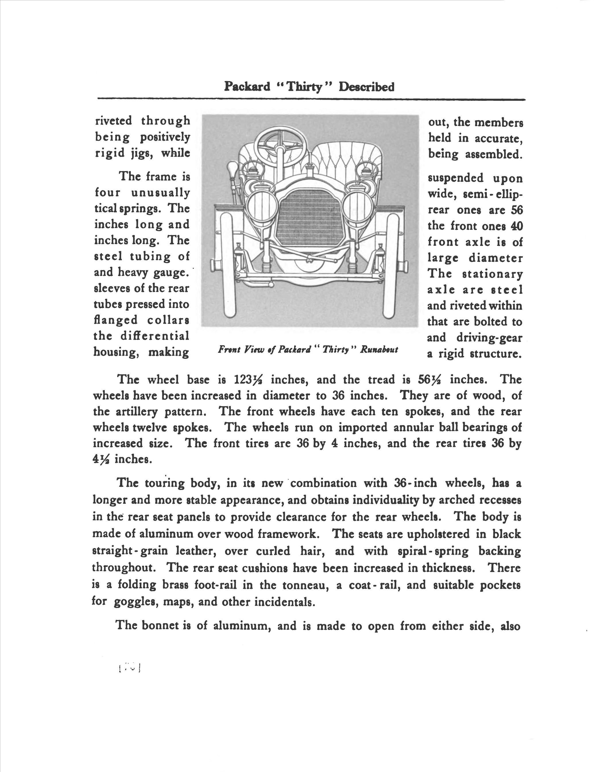 1908 Packard Thirty Catalog