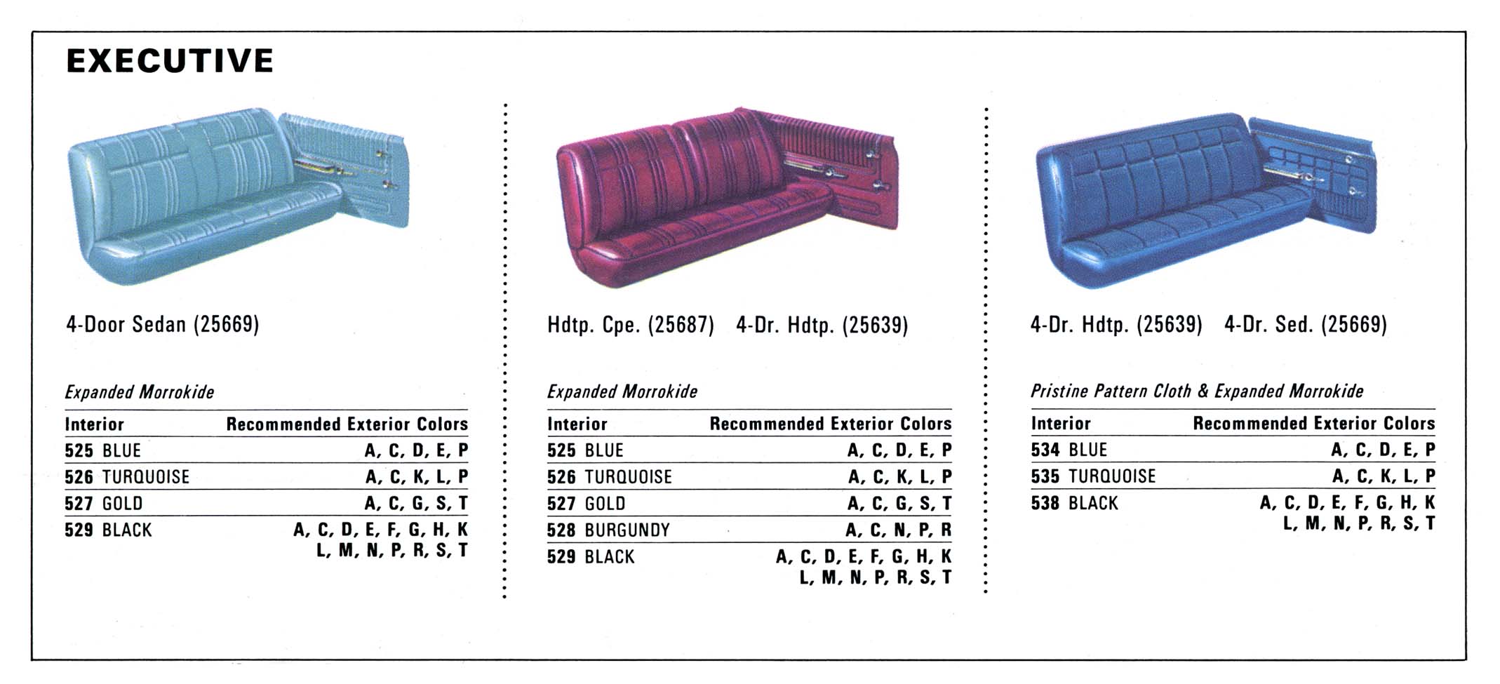 1967 Pontiac Colors and Interiors Booklet