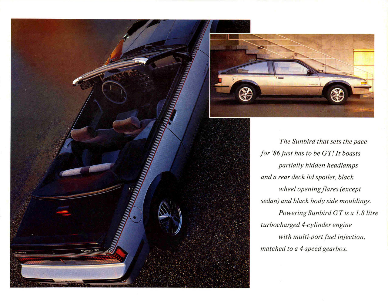 1986 Pontiac Sunbird Brochure (Canadian)